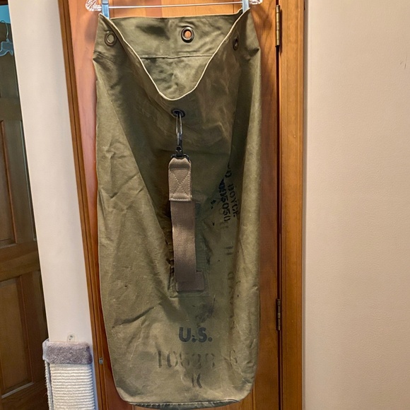 U.S. Army | Bags | Wwii Us Army Duffle Bag 944 Tweedies Canvas Military ...